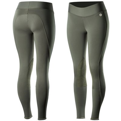 BREECHES HORZE WINTER ACTIVE WOMEN KNEE PATCH GREY 24